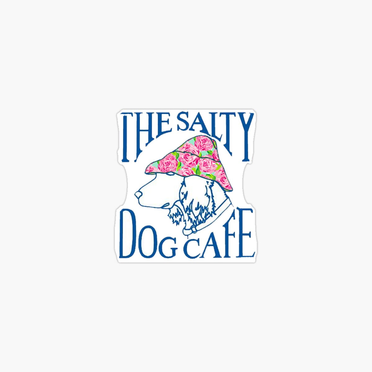 Onim Salty Dog Cafe Sticker Sticker, Phone Decal Water Bottle Stickers ...