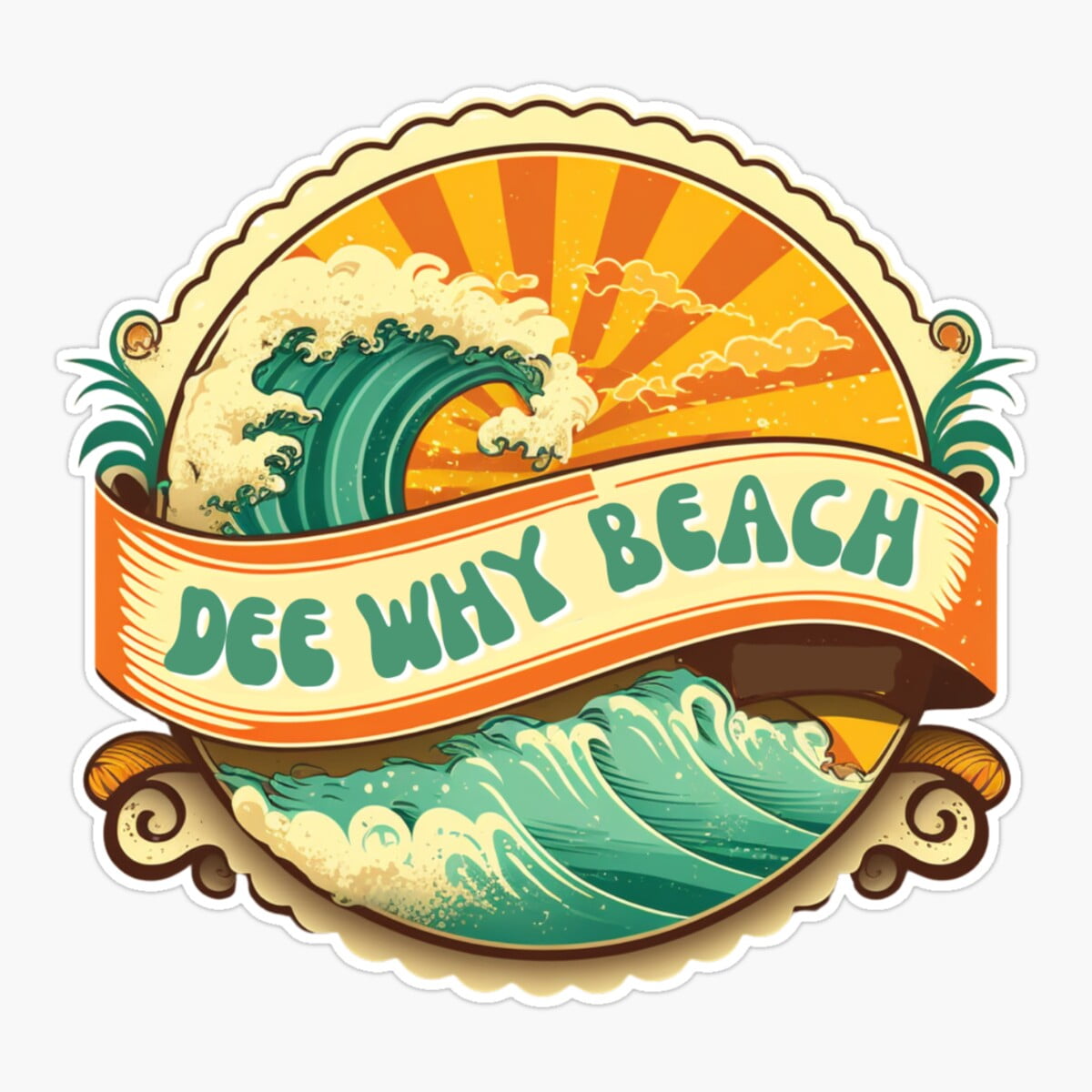 Onim Salty-Dog Death And Rebirth Skull Motif Sticker, Phone Decal Water ...