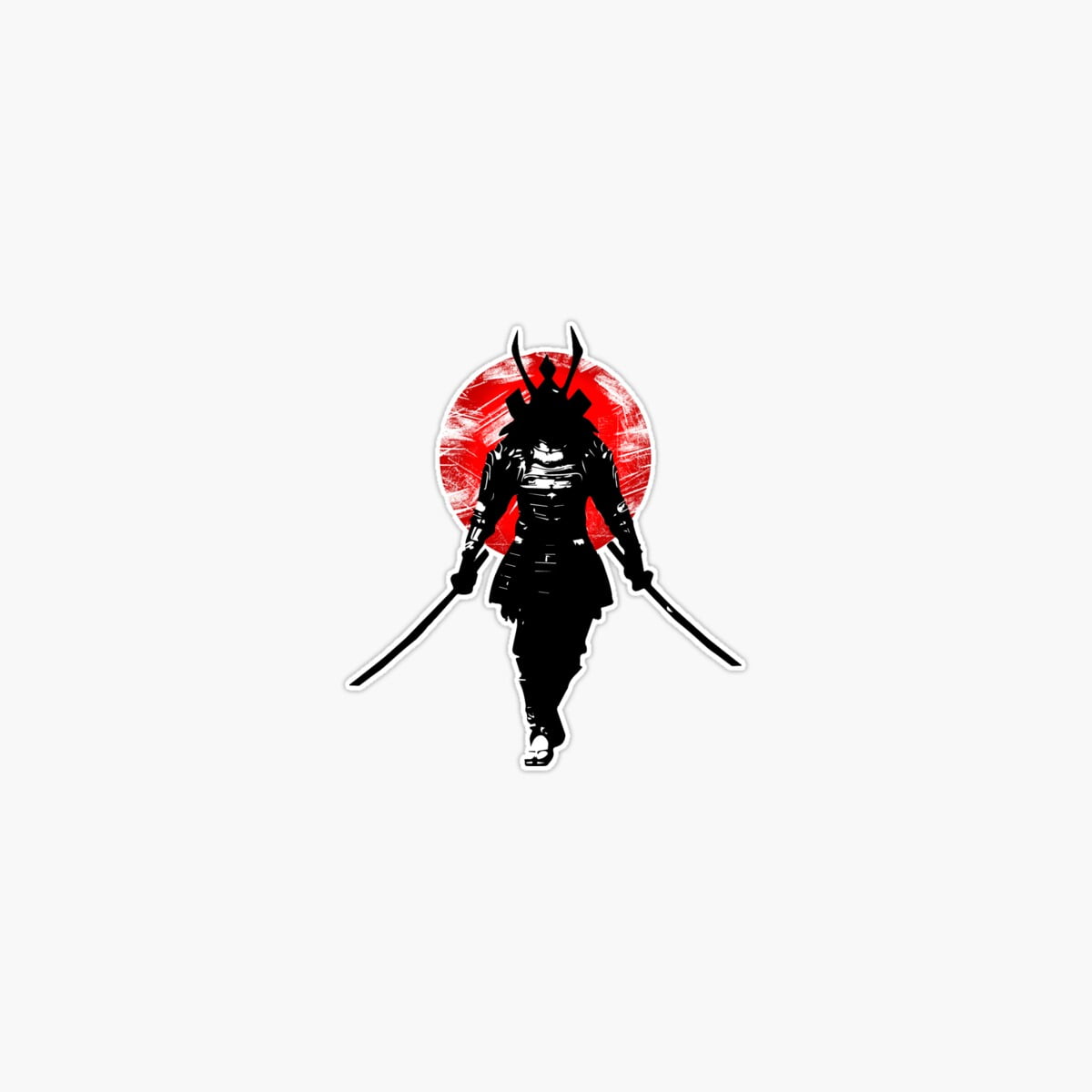 Onim Samurai Warrior Sticker, Phone Decal Water Bottle Stickers Car ...