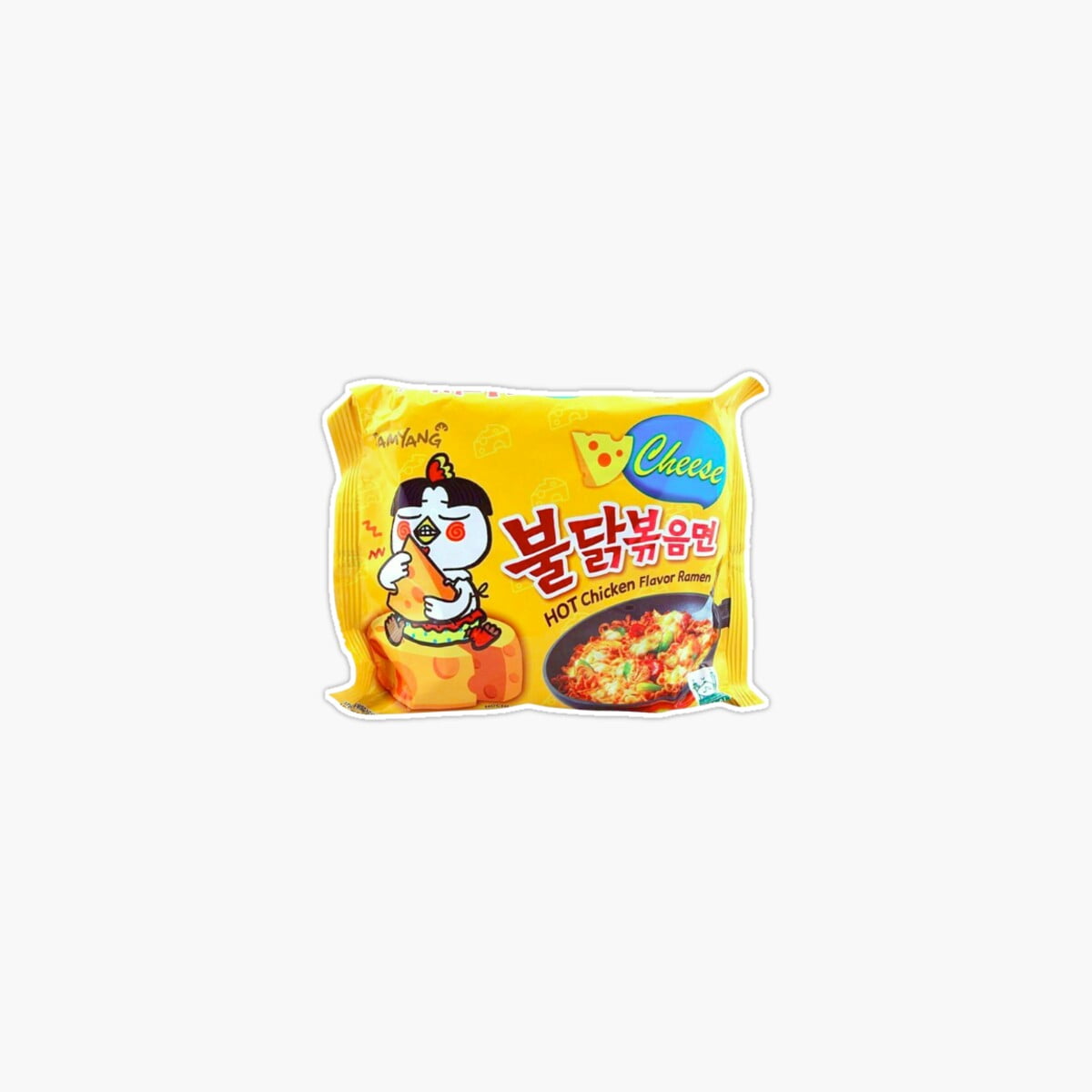 Onim Samyang Cheese Hot Chicken Flavor Ramen Noodles Sticker Sticker ...