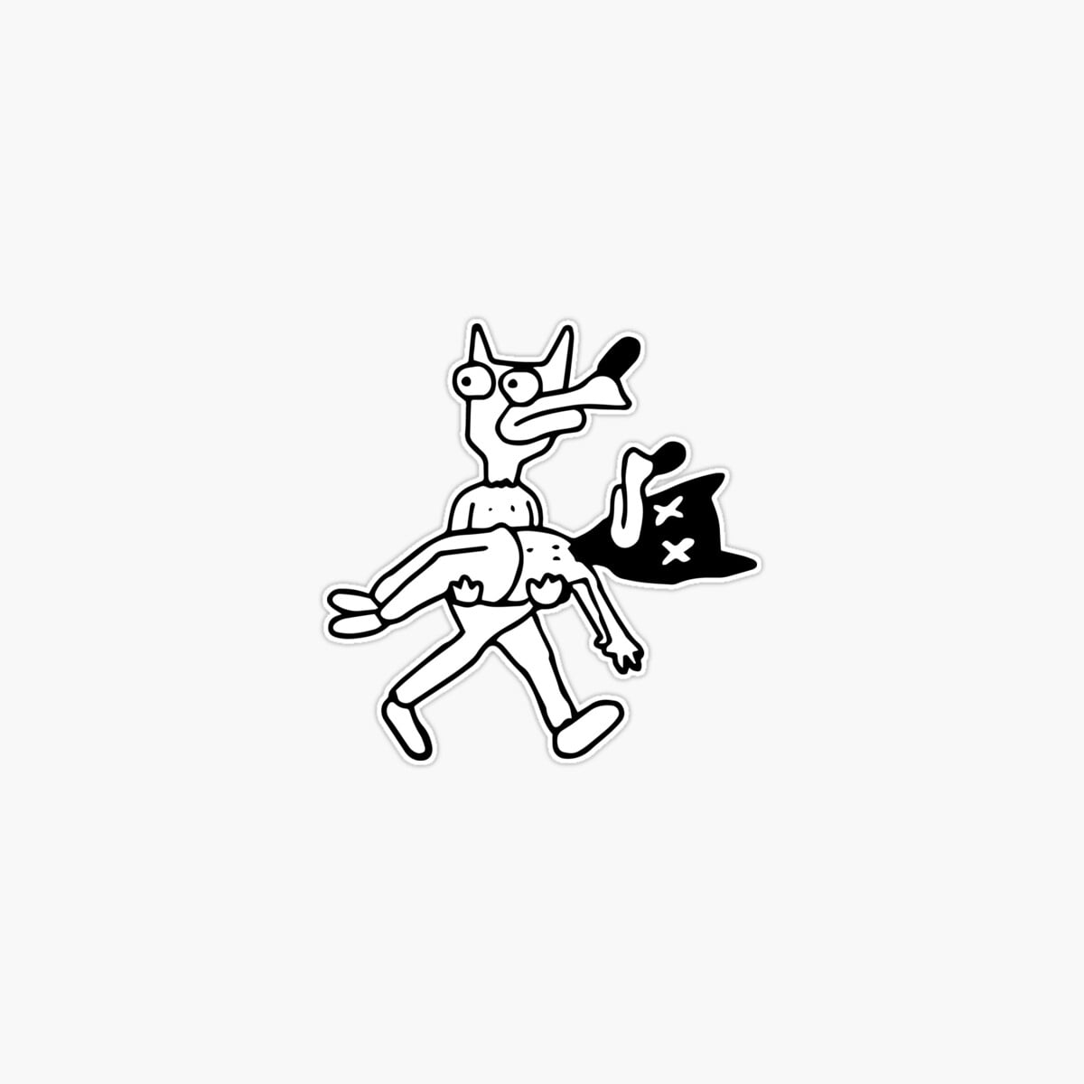 Onim (Sandy) Alex G Brite Boy Cartoon Sticker, Phone Decal Water Bottle ...