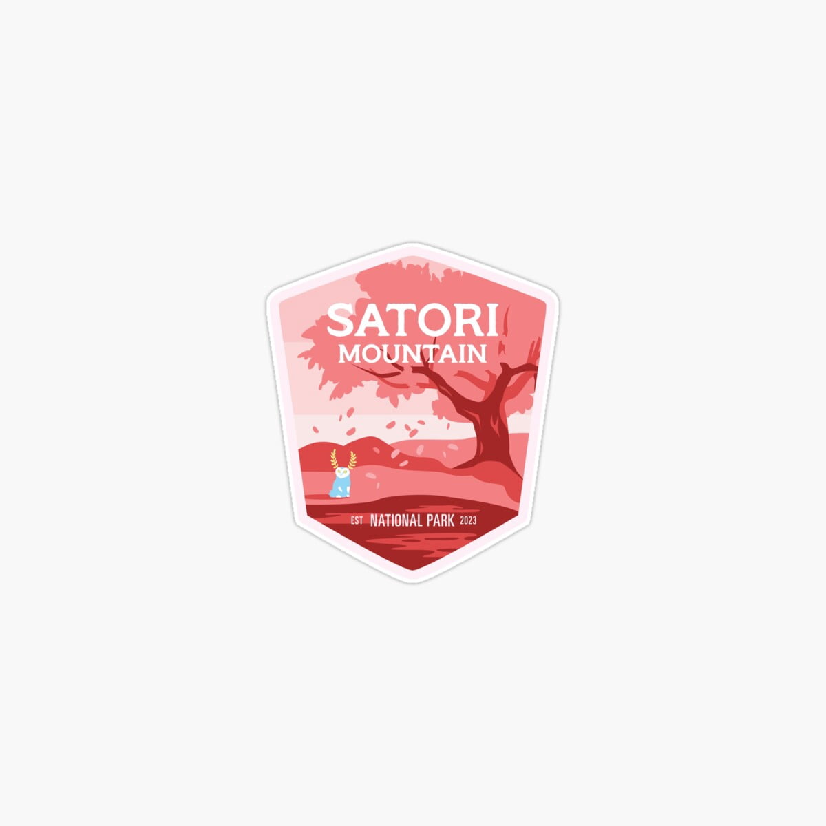Onim Satori Mountain National Park Sticker, Phone Decal Water Bottle ...