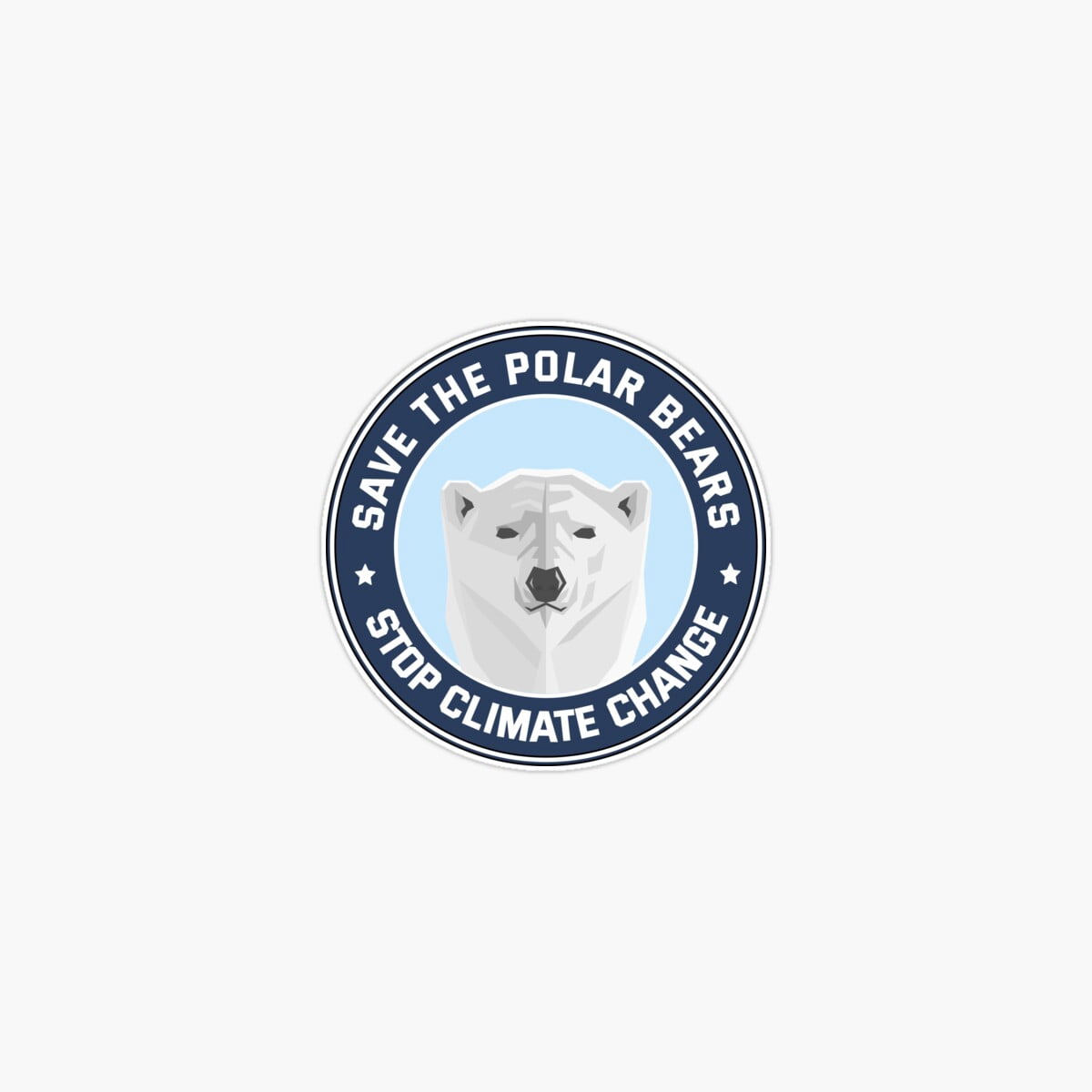 Onim Save The Polar Bears Sticker, Phone Decal Water Bottle Stickers ...