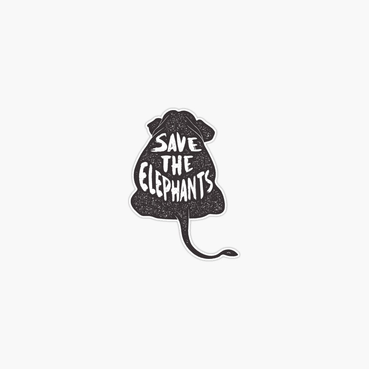 Onim Save The Elephants Sticker, Phone Decal Water Bottle Stickers Car ...