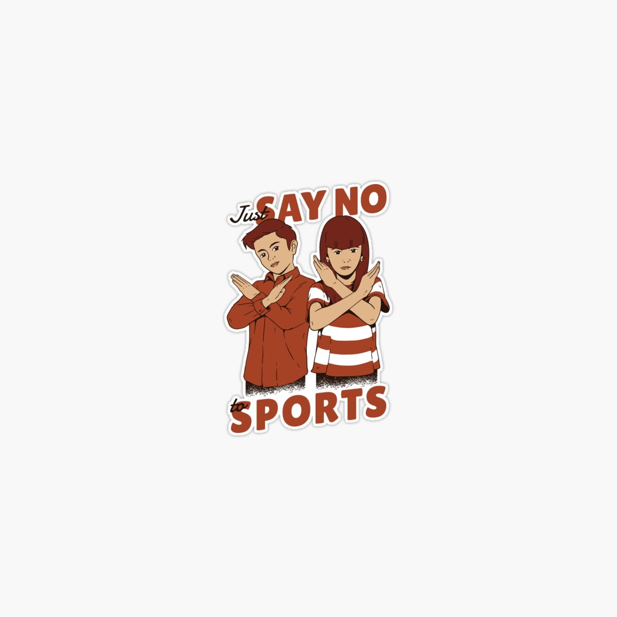 Onim Say No To Sports Sticker, Phone Decal Water Bottle Stickers Car ...