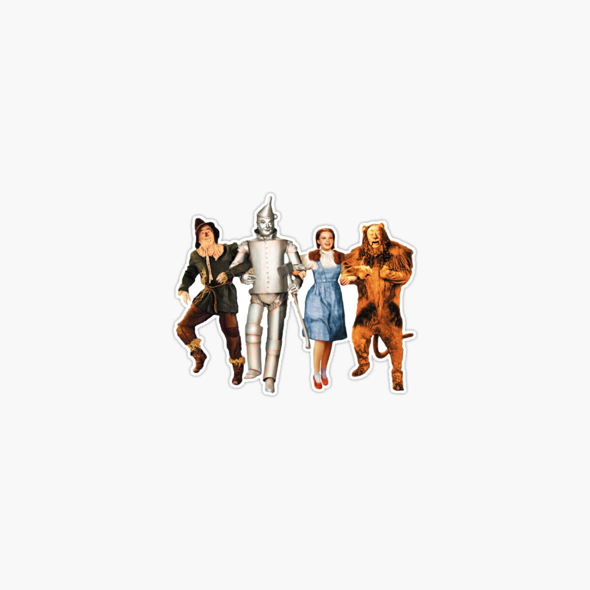 Onim Scarecrow, Tin Man, Dorothy, And The Cowardly Lion Sticker, Phone ...
