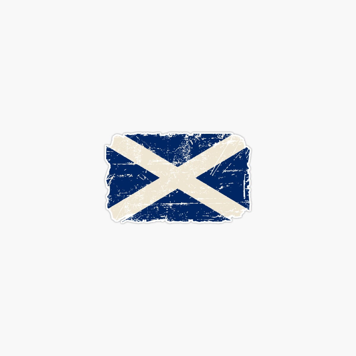 Onim Scotland Flag - Vintage Look Sticker, Phone Decal Water Bottle ...