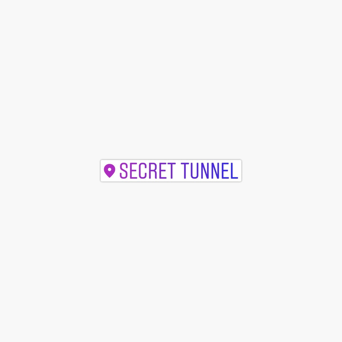 Onim Secret Tunnel Sticker, Phone Decal Water Bottle Stickers Car ...