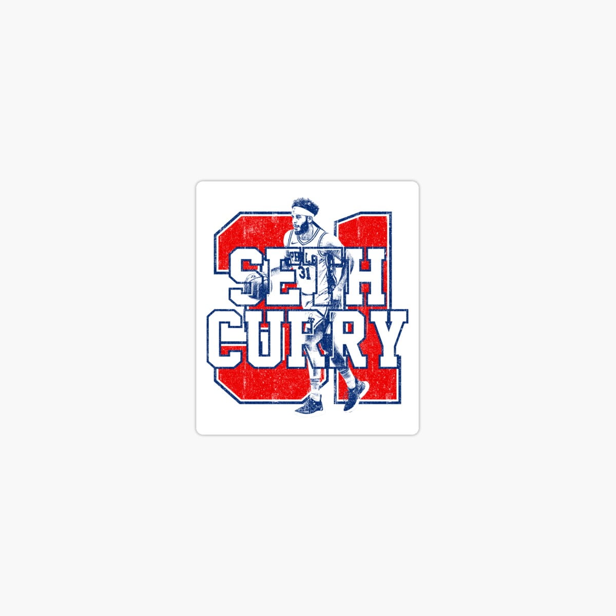 Onim Seth Curry (Variant) Sticker, Phone Decal Water Bottle Stickers ...