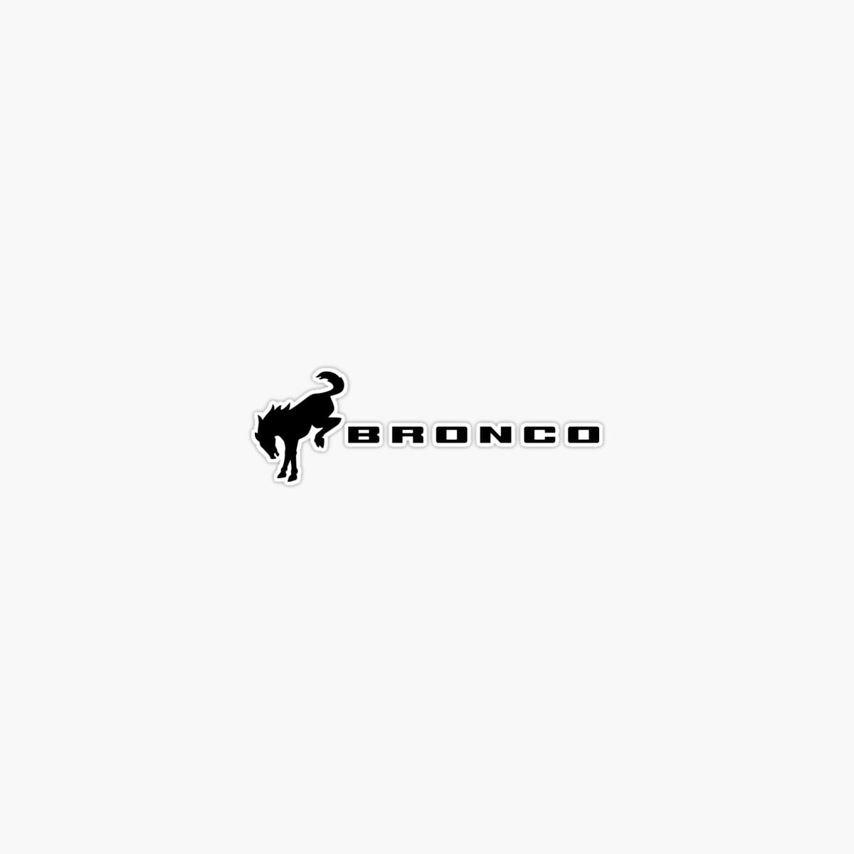 Onim Shadow Black Ford Bronco Logo Sticker, Phone Decal Water Bottle Stickers Car Decals, Funny ...