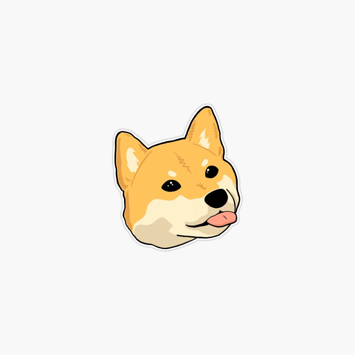 Onim Shiba Inu Mlem Sticker, Phone Decal Water Bottle Stickers Car ...