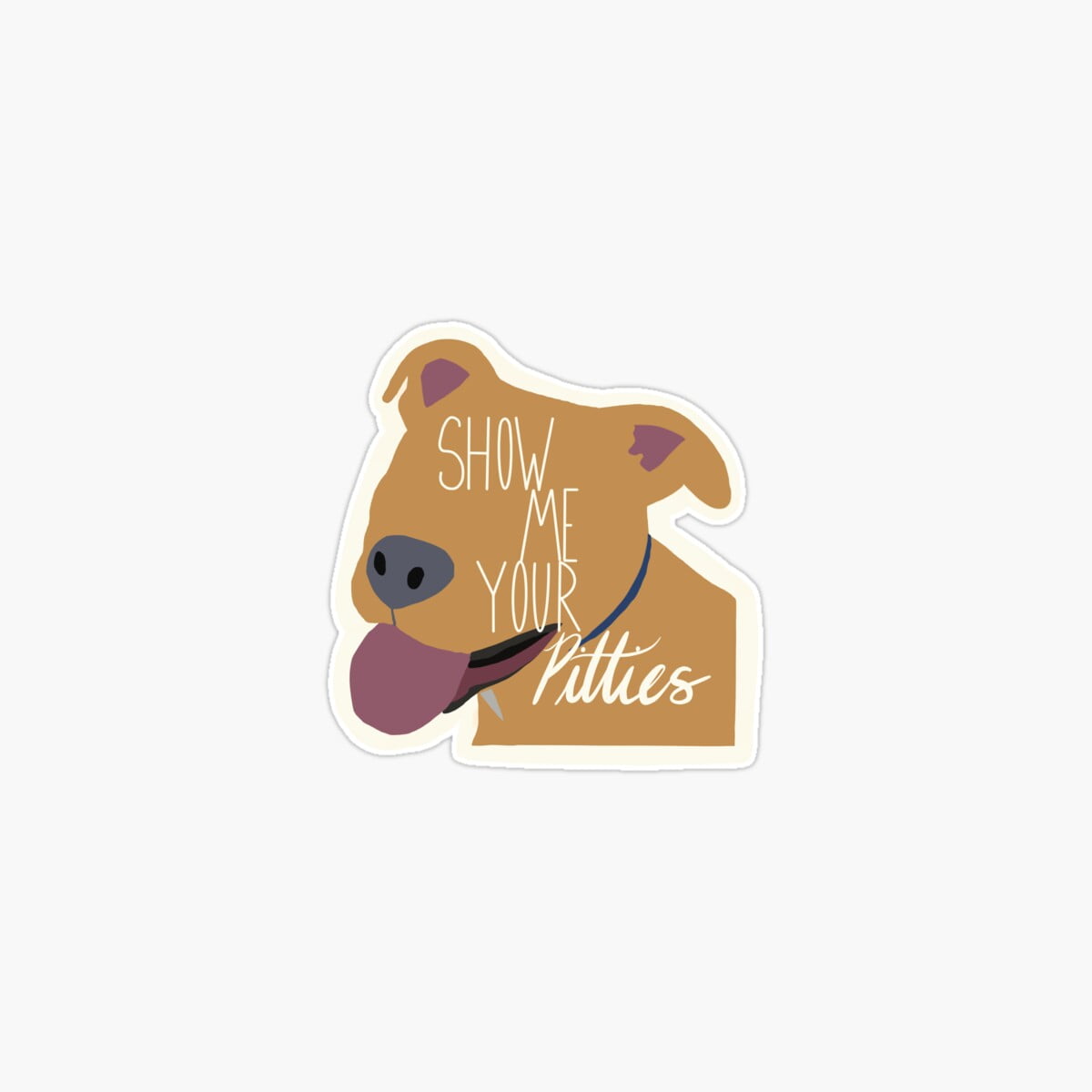 Onim Show Me Your Pitties Sticker, Phone Decal Water Bottle Stickers ...