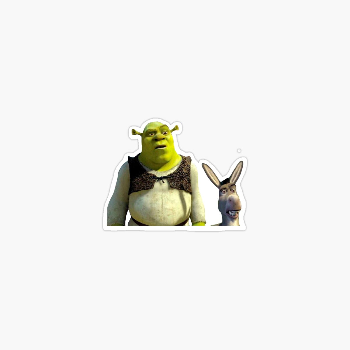 Onim Shrek And Donkey Sticker Sticker, Phone Decal Water Bottle ...
