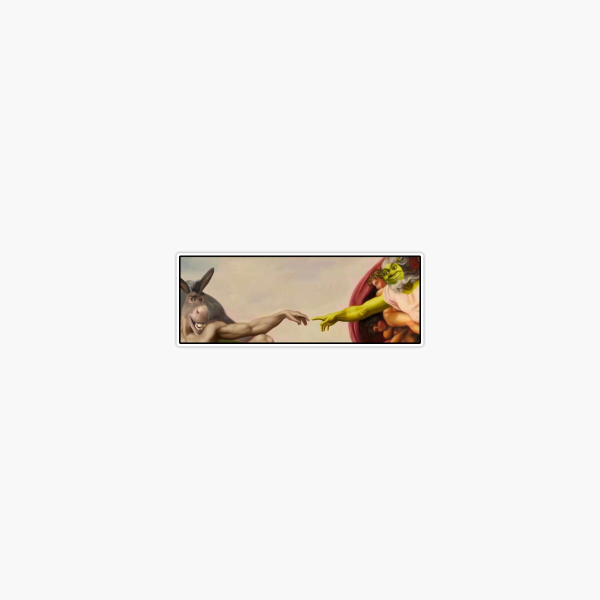 Onim Shrek Hands Of God Sticker, Phone Decal Water Bottle Stickers Car ...