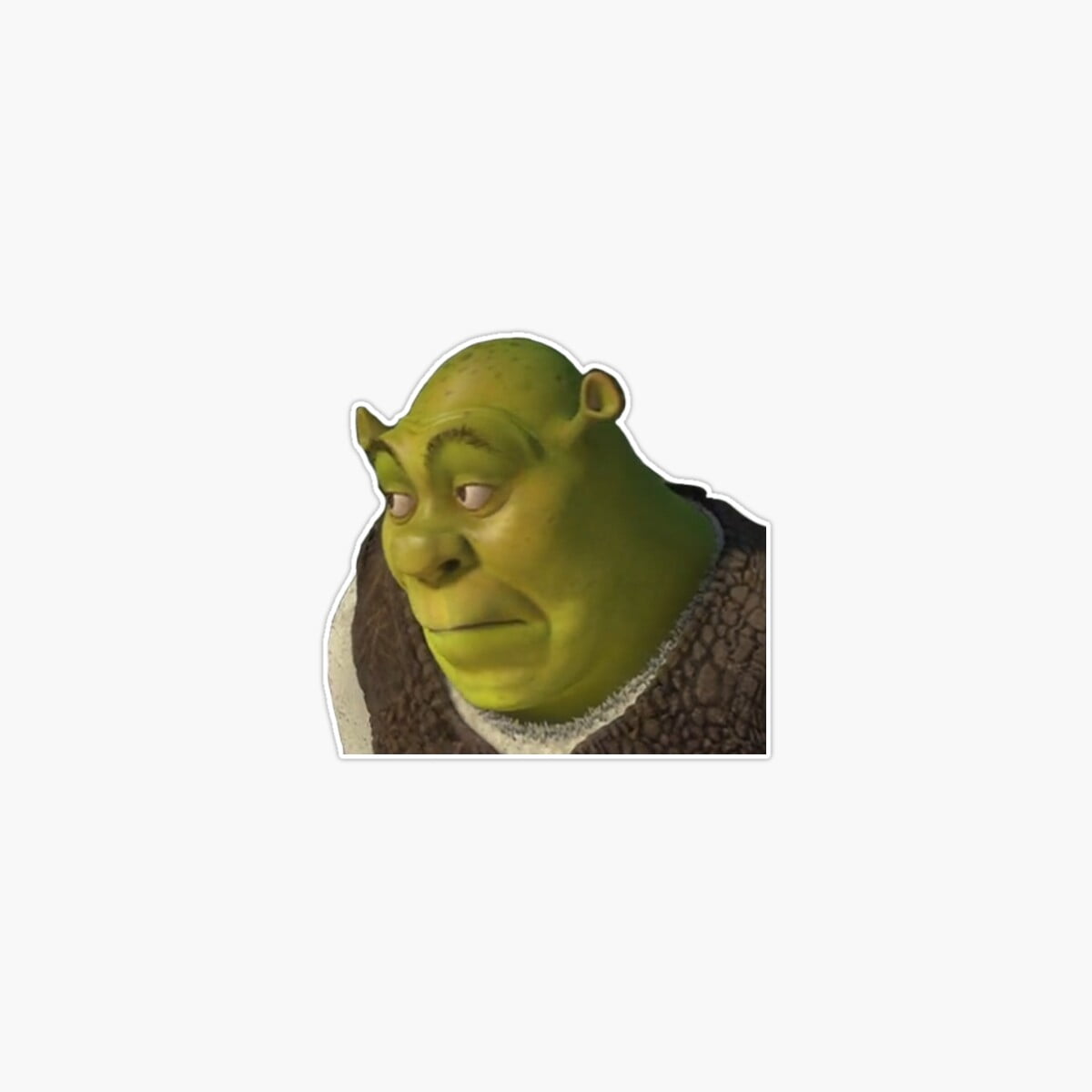 Onim Shrek Yikes Face Sticker, Phone Decal Water Bottle Stickers Car ...