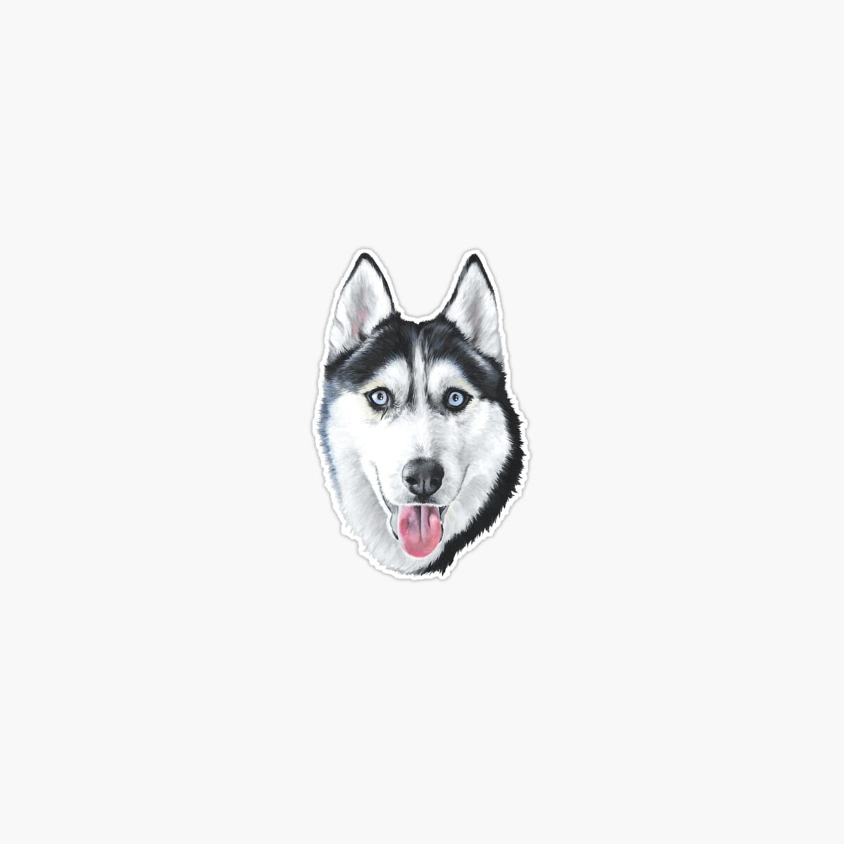 Onim Siberian Husky Sticker, Phone Decal Water Bottle Stickers Car ...