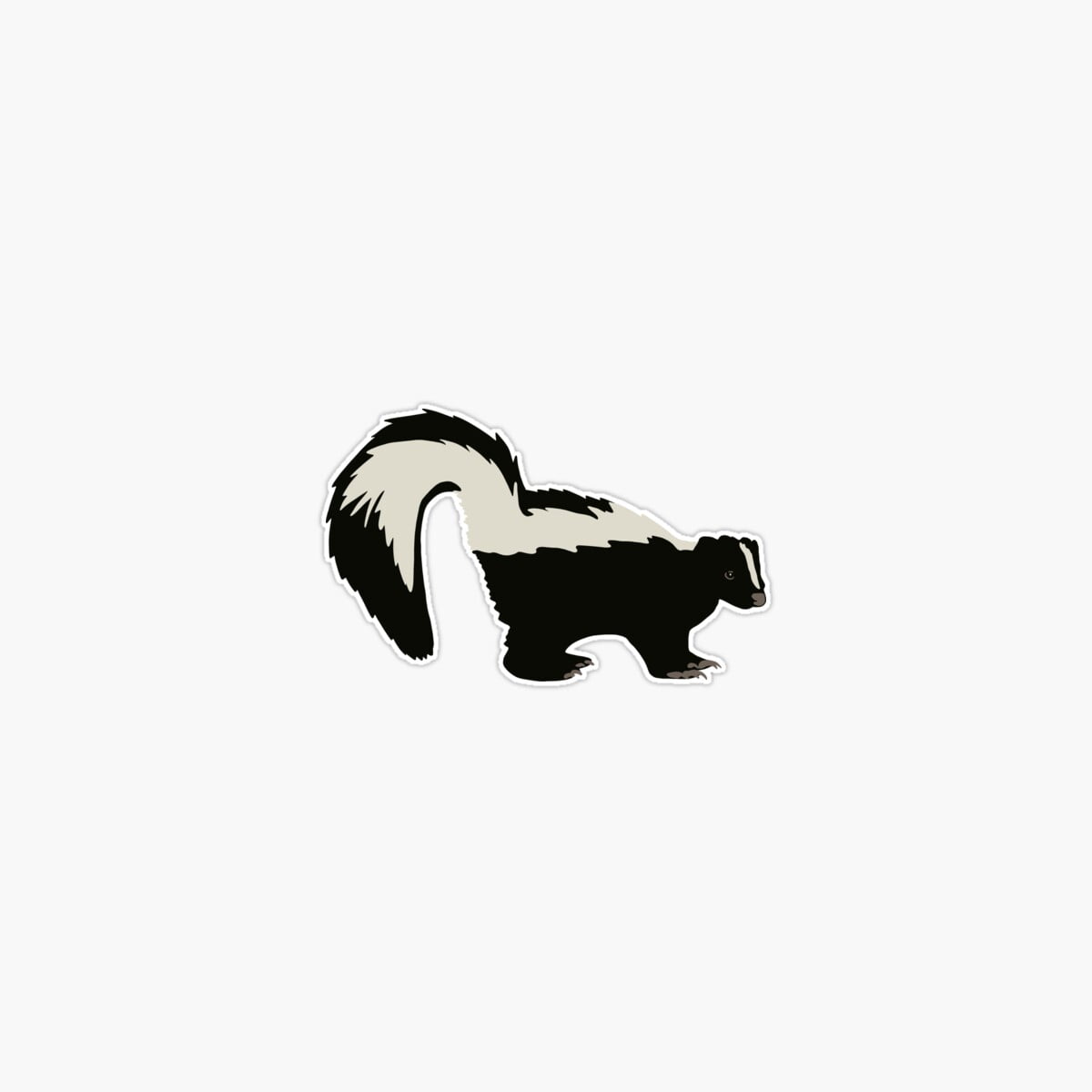 Onim Skunk Portrait Sticker, Phone Decal Water Bottle Stickers Car ...