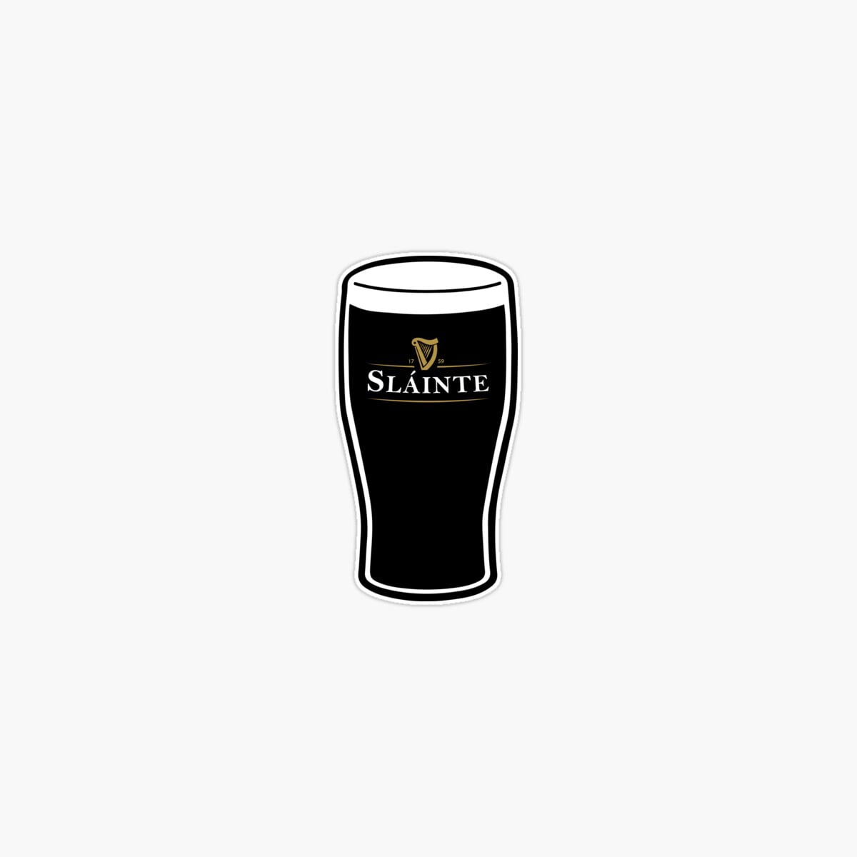 Onim Slainte Irish Drink Sticker, Phone Decal Water Bottle Stickers Car ...