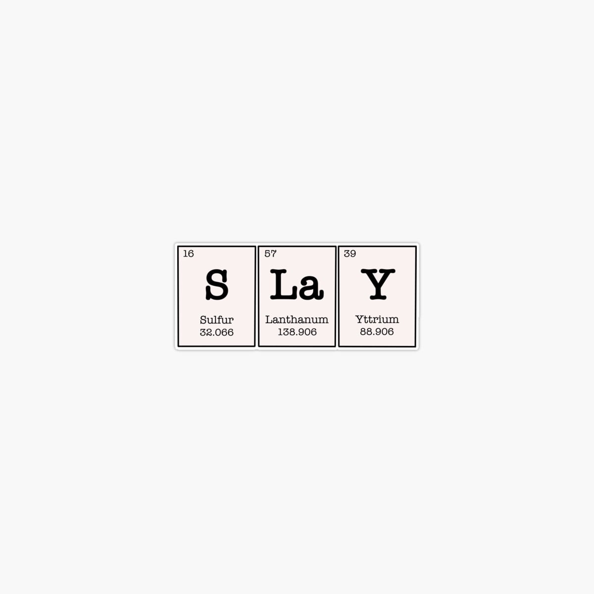 Onim Slay periodic table Sticker - Walmart.com