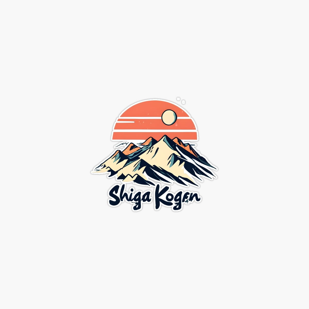 Onim Slopes of Serenity: Shiga Kogen Ski Essence Sticker - Walmart.com