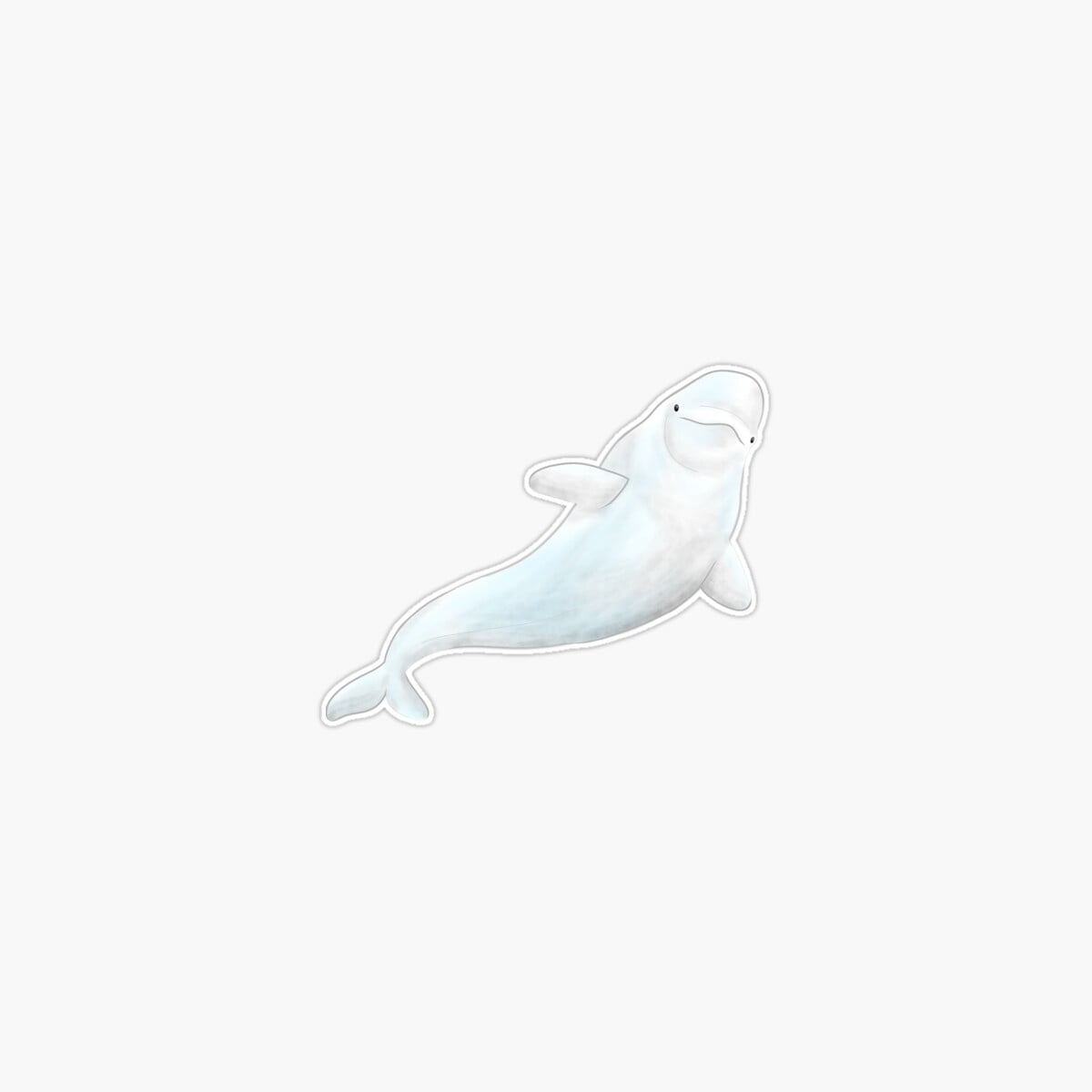 Onim Small Beluga Sticker - Walmart.com