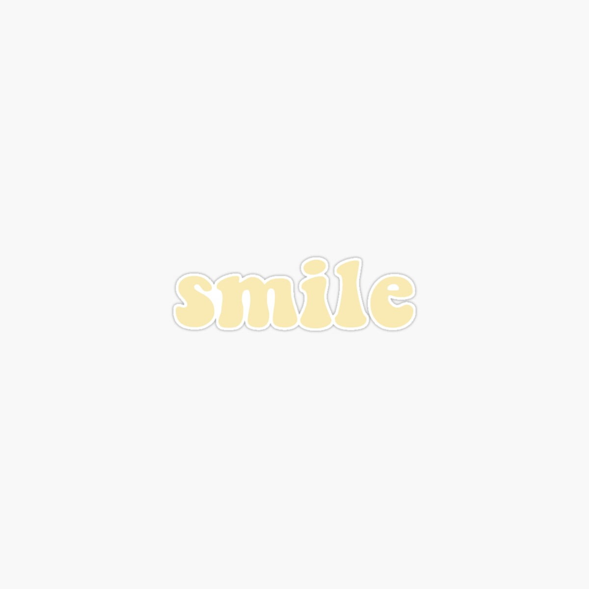 Onim Smile - Yellow Sticker, Phone Decal Water Bottle Stickers Car ...