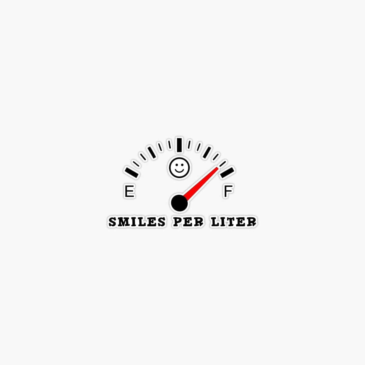 Onim Smiles Per Liter Sticker - Walmart.com