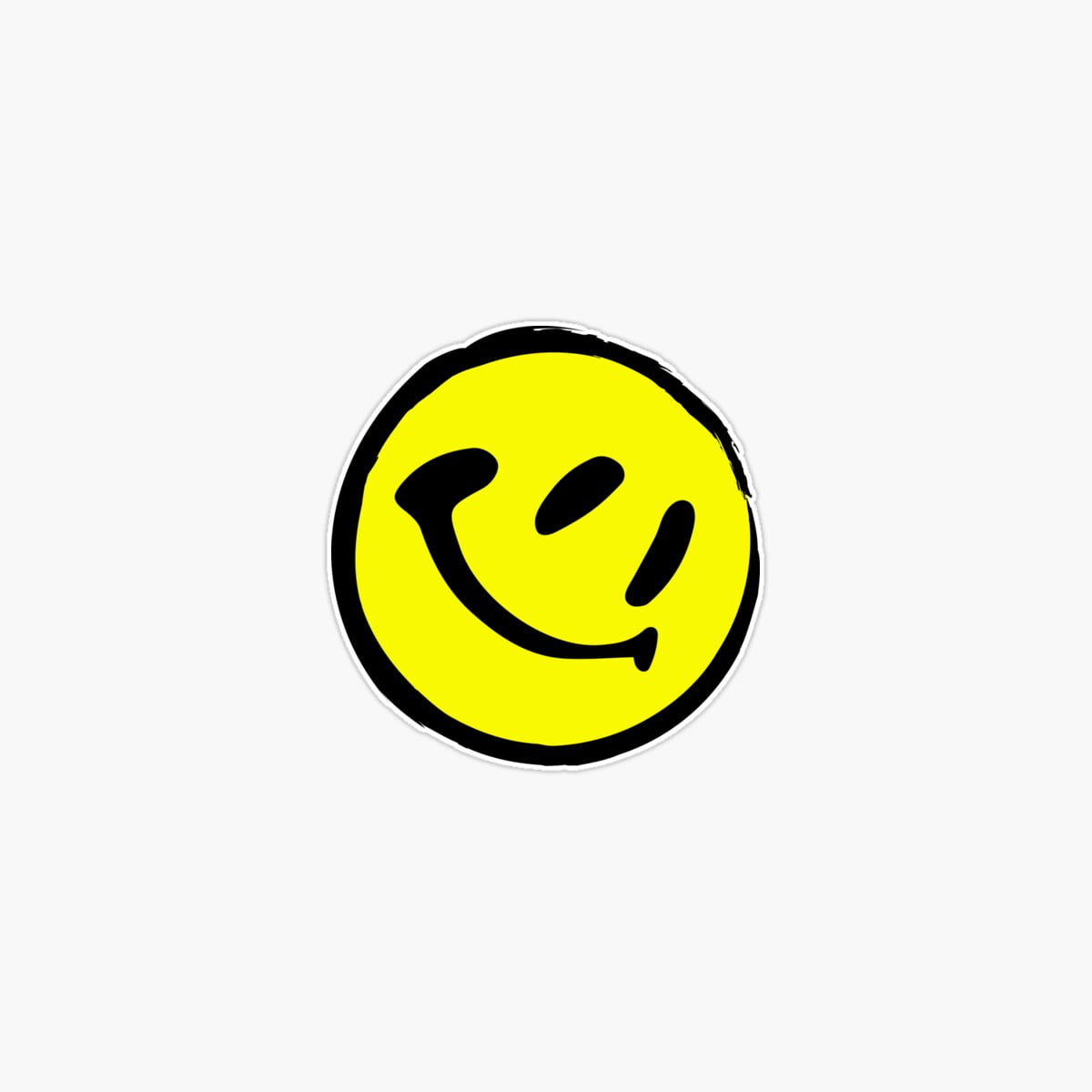 Onim Smiley Rave Face Sticker, Phone Decal Water Bottle Stickers Car ...