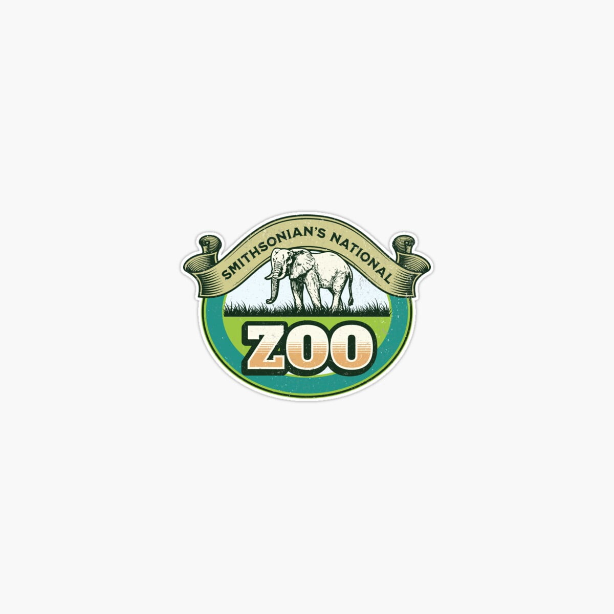 Onim Smithsonian'S National Zoo Sticker, Phone Decal Water Bottle ...