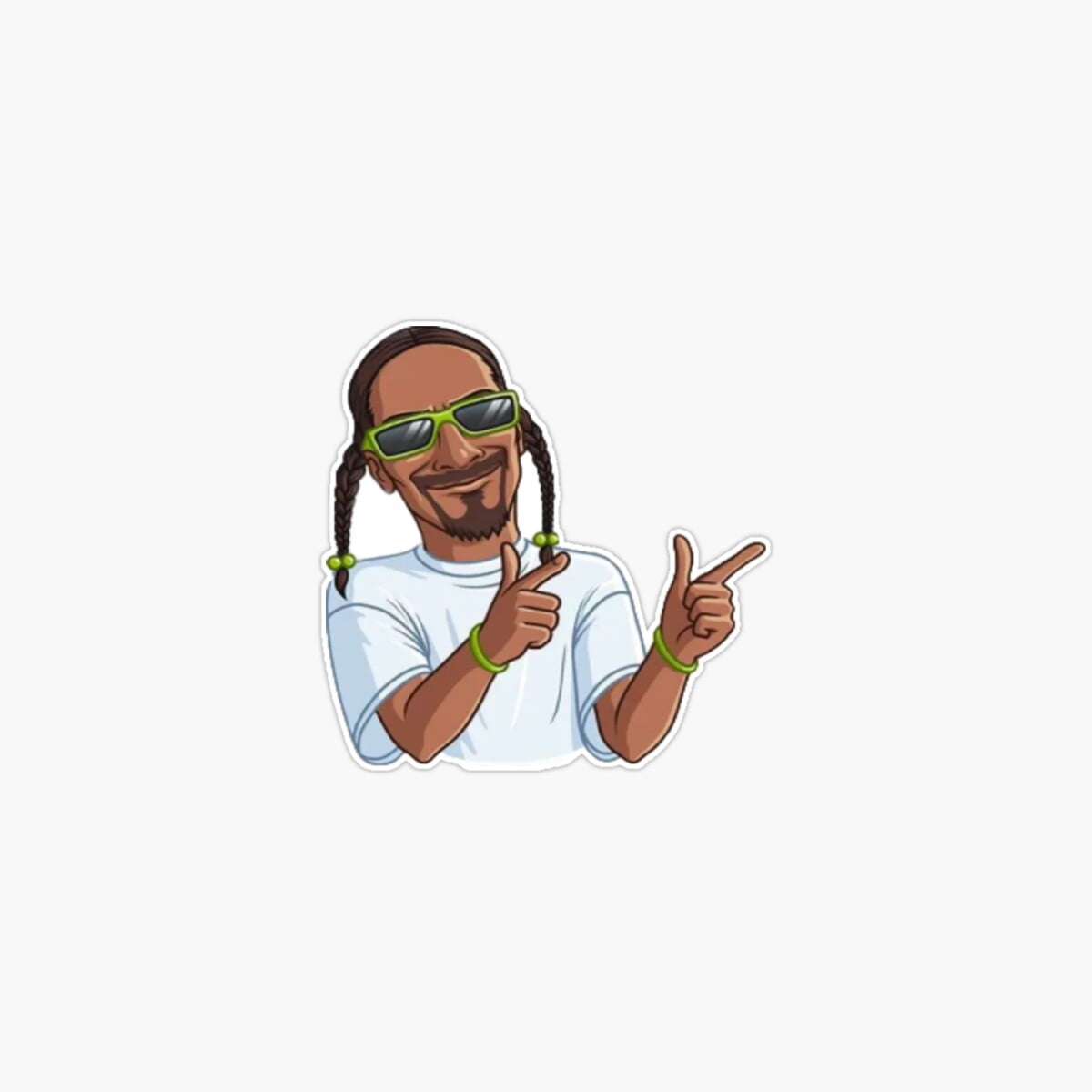 Onim Snoop Dog Pose Sticker, Phone Decal Water Bottle Stickers Car ...