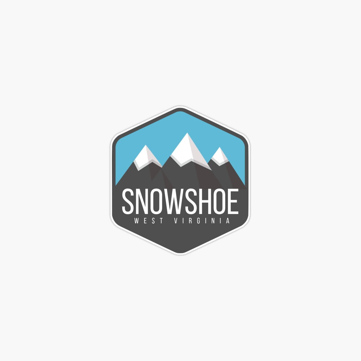 Onim Snowshoe Sticker, Phone Decal Water Bottle Stickers Car Decals ...