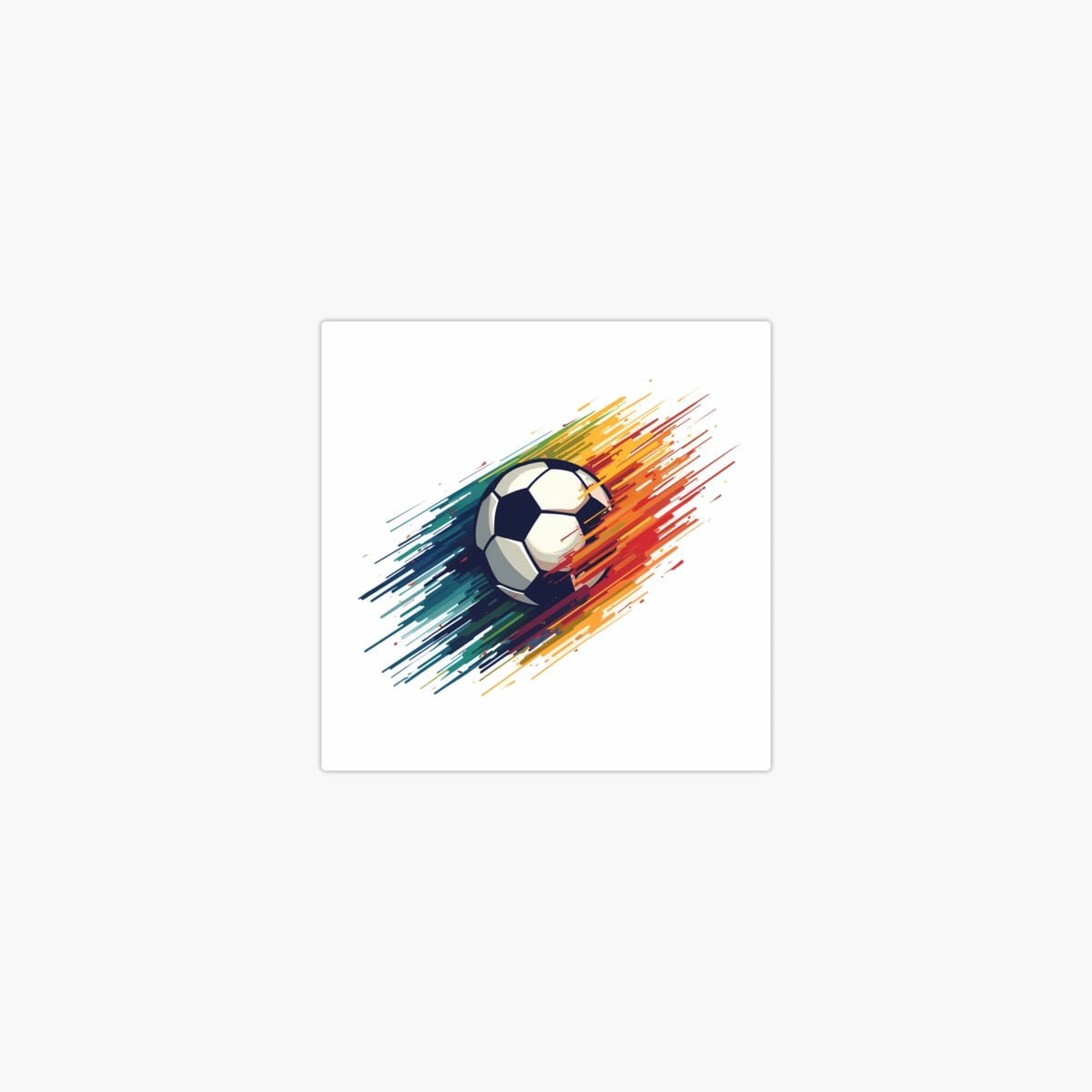 Onim Soccer Ball Colorful Dynamic Illustrations Sports Moments Goal ...