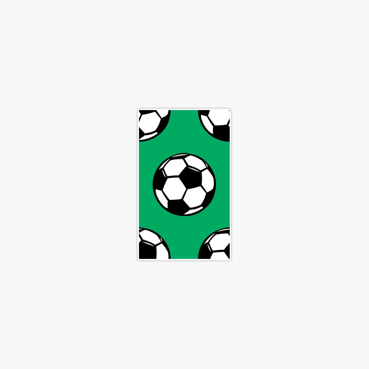 Onim Soccer Balls - Green Sticker, Phone Decal Water Bottle Stickers ...