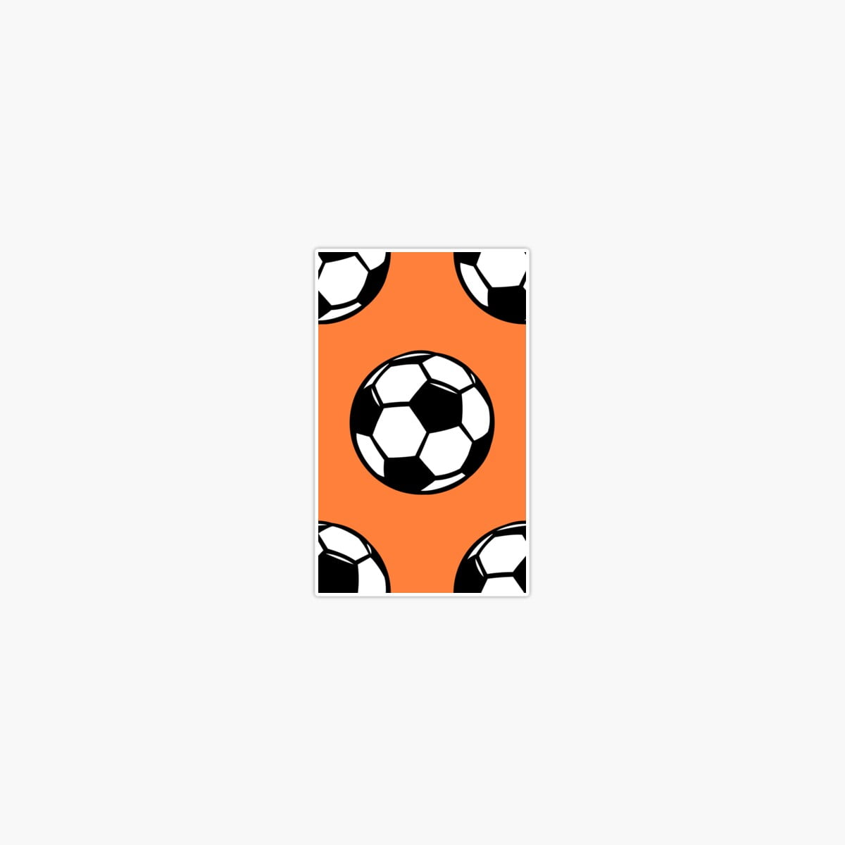Onim Soccer Balls - Orange Sticker, Phone Decal Water Bottle Stickers ...