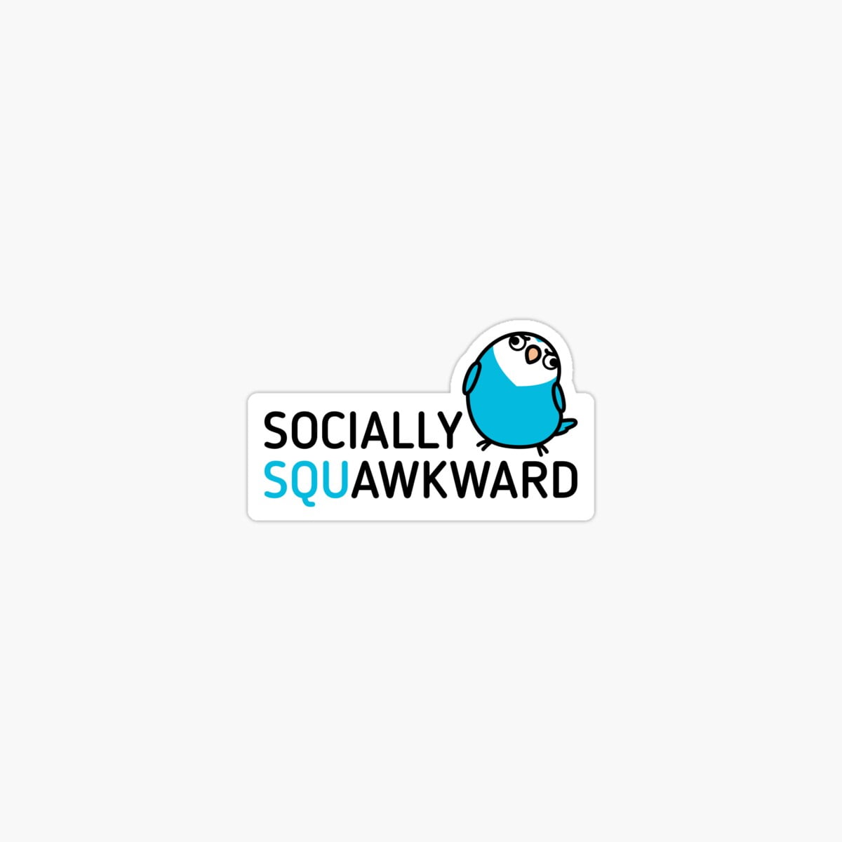 Onim Socially Squawkward Sticker, Phone Decal Water Bottle Stickers Car ...