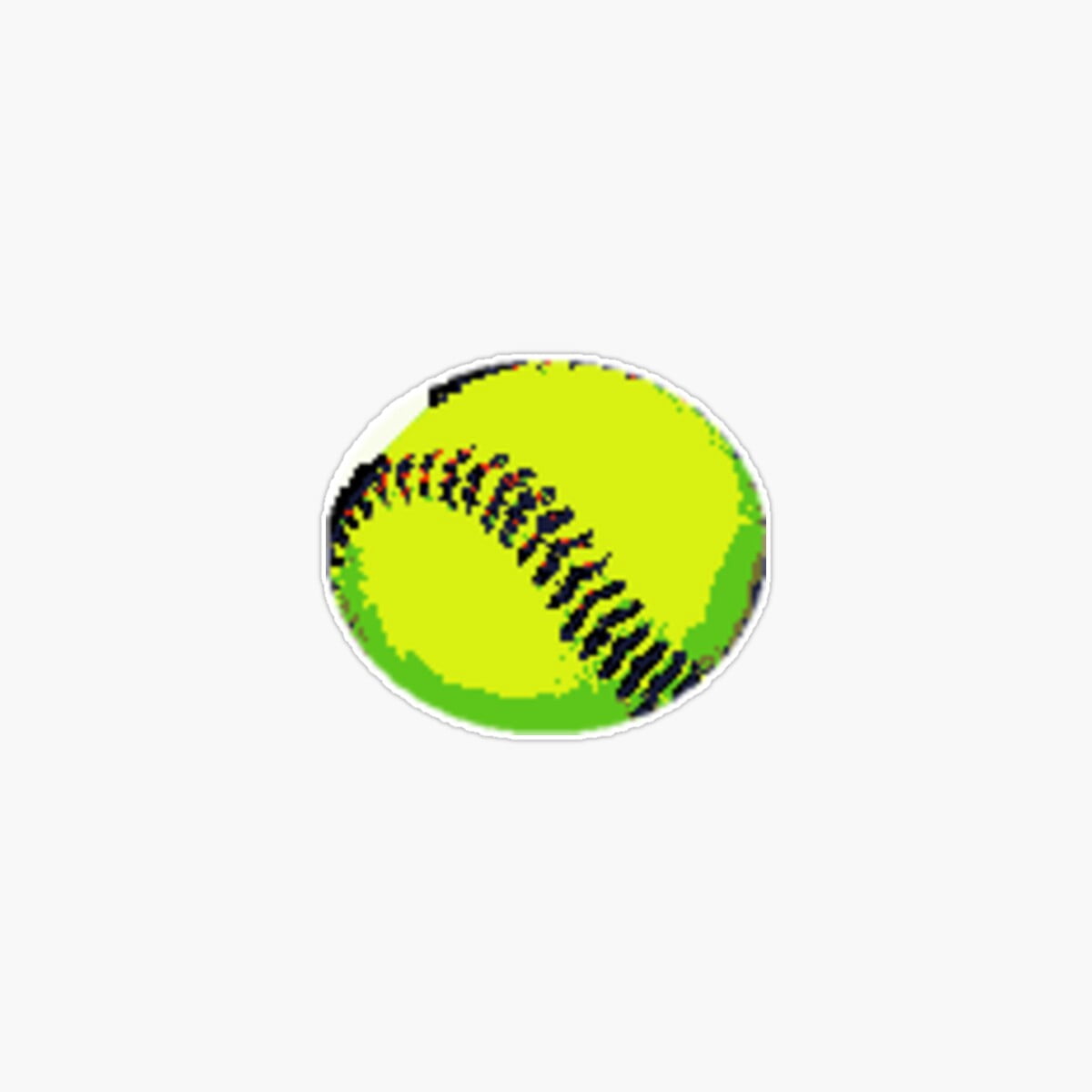 Onim Softball Sticker (Small) Sticker, Phone Decal Water Bottle ...