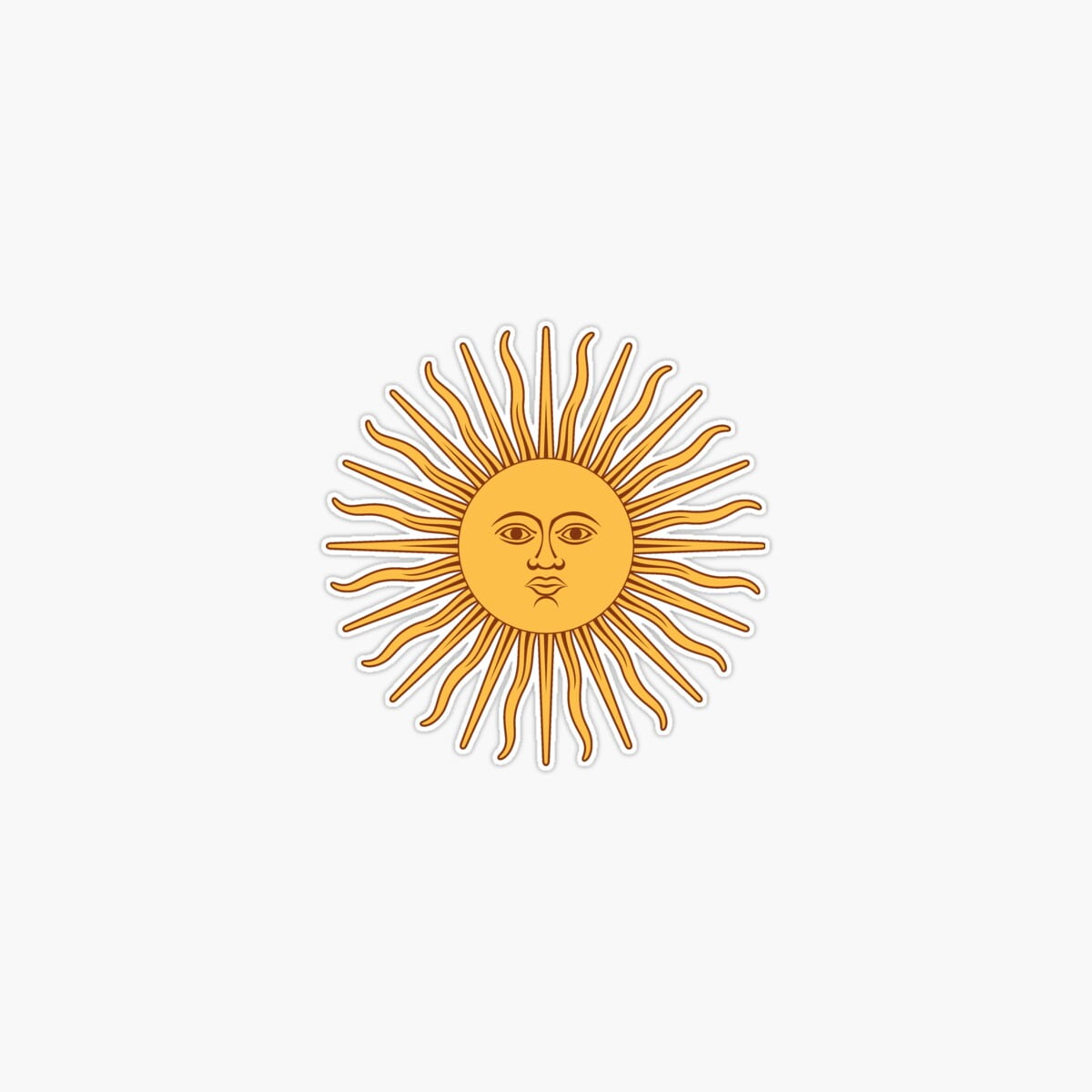 Onim Sol De Mayo- The Sun Of May Sticker, Phone Decal Water Bottle ...