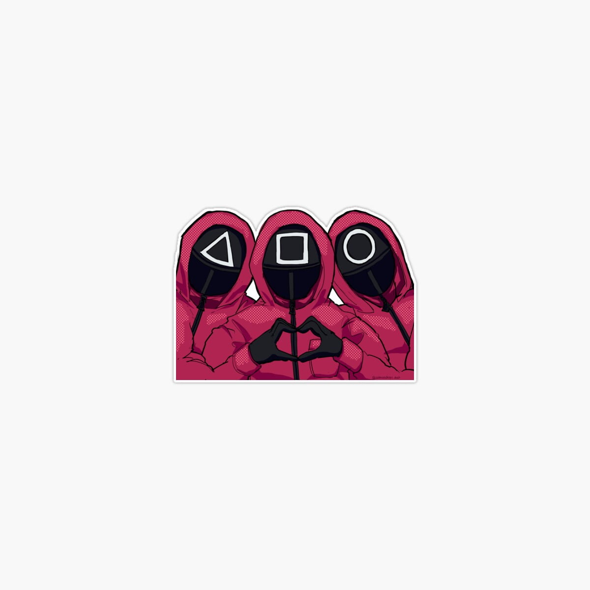 Onim Soldiers (Squid Game) Sticker, Phone Decal Water Bottle Stickers ...