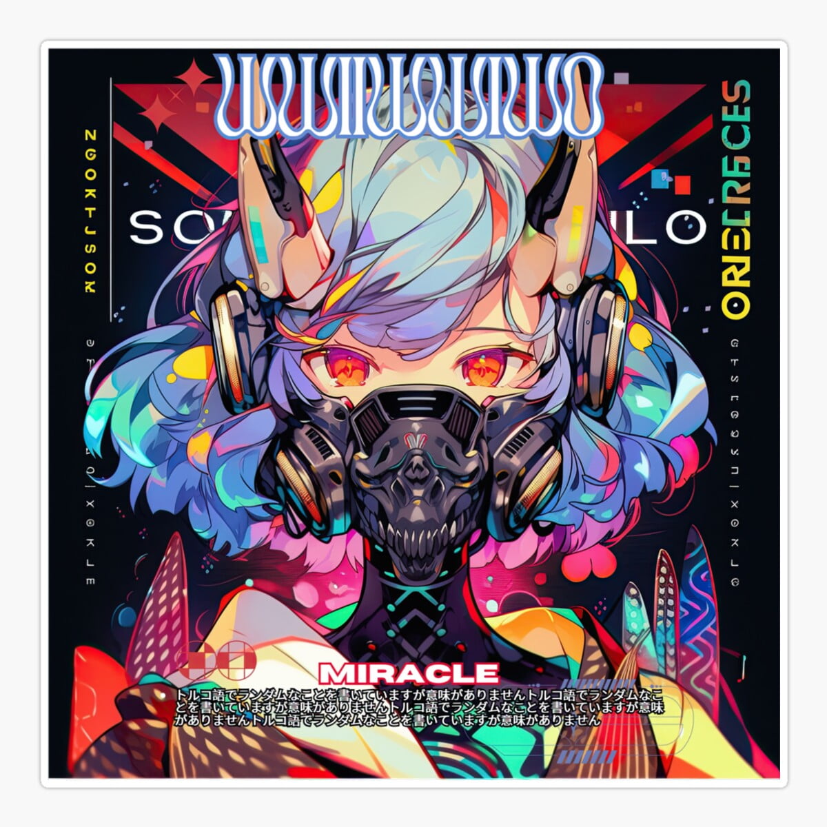 Onim Spaghetti Western Cheems Sticker, Phone Decal Water Bottle ...