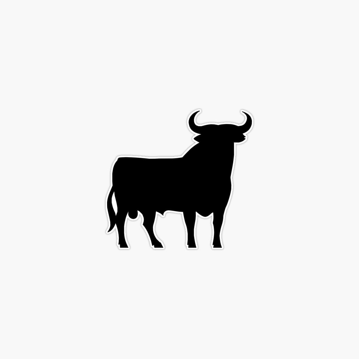 Onim Spanish Bull Sticker, Phone Decal Water Bottle Stickers Car Decals ...