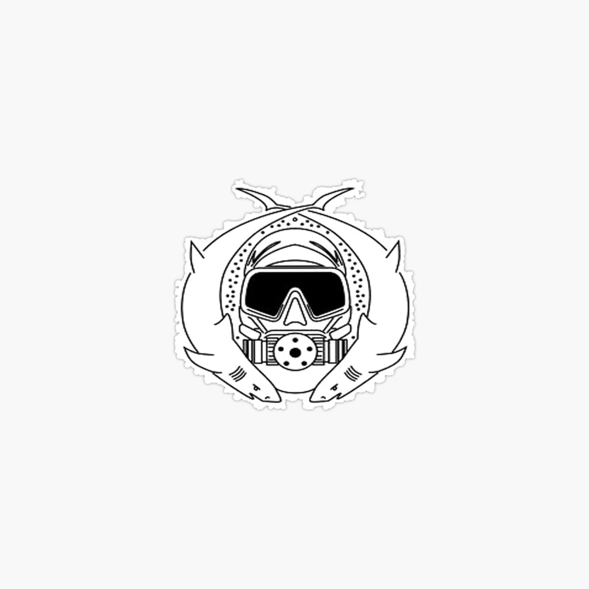 Onim Special Forces Scuba Diver Small Design Sticker, Phone Decal Water ...