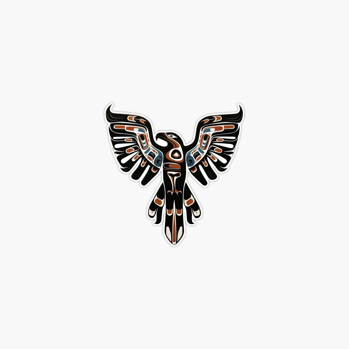 Onim Spiritual Eagle: Indigenous Metis Artwork Sticker - Walmart.com