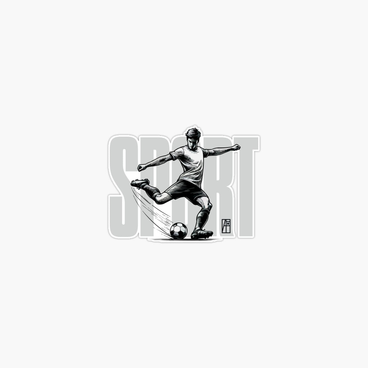 Onim Sport - Football - Soccer - Football Player - Men - 7 Sticker ...