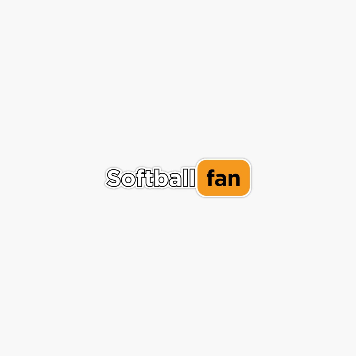 Onim Sports Fan Softball Sticker, Phone Decal Water Bottle Stickers Car ...