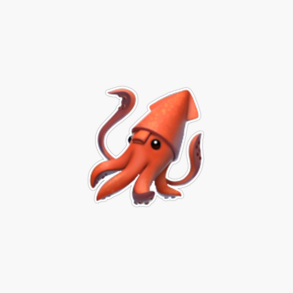 Onim Squid Emoji Sticker, Phone Decal Water Bottle Stickers Car Decals ...