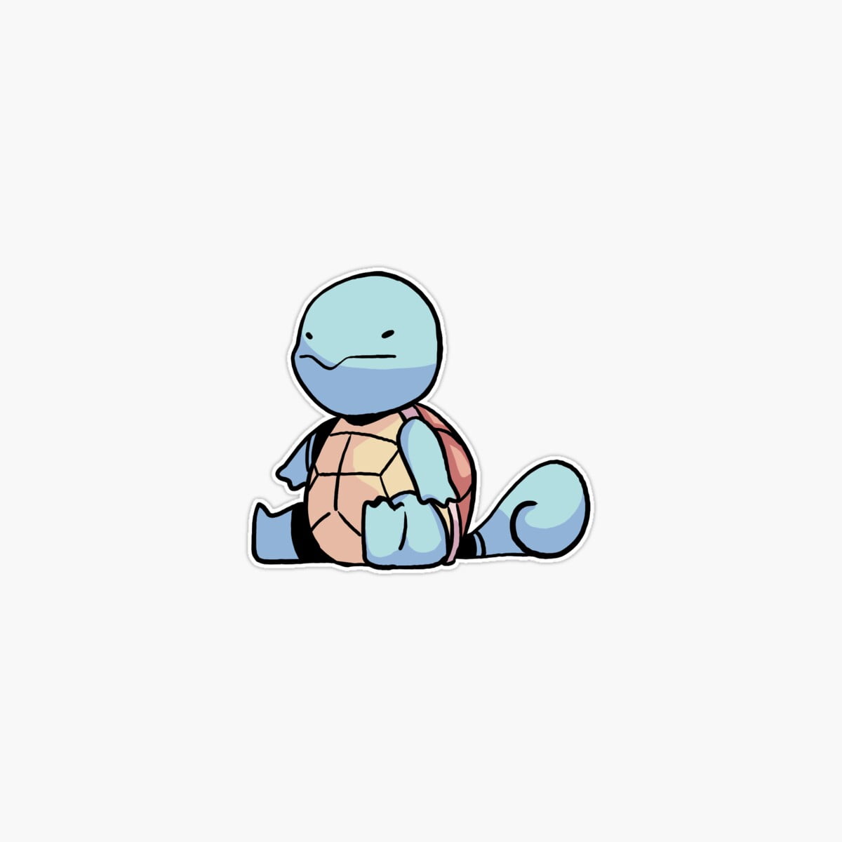 Onim Squirtle Sticker, Phone Decal Water Bottle Stickers Car Decals ...
