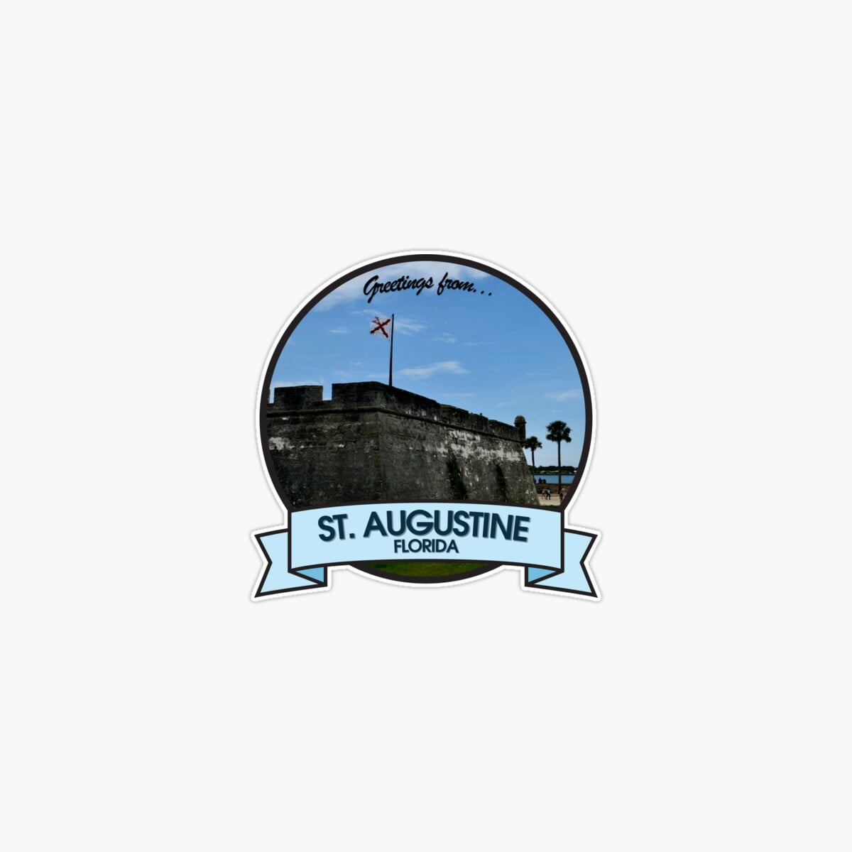 Onim St. Augustine, Florida Sticker - Walmart.com