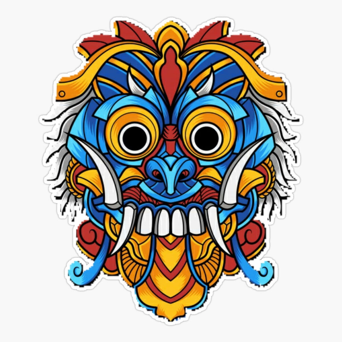 Onim Steve Buscemi - Floral Sticker, Phone Decal Water Bottle Stickers Car Decals, Funny ...