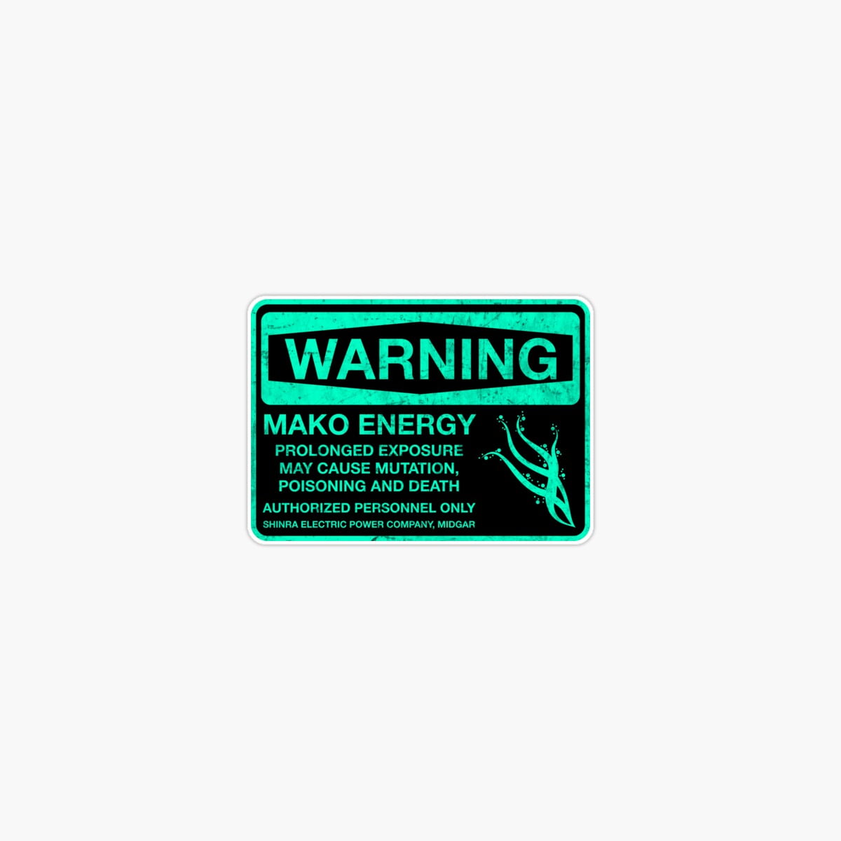 Onim Sticker! Warning: Mako Energy Sticker, Phone Decal Water Bottle ...