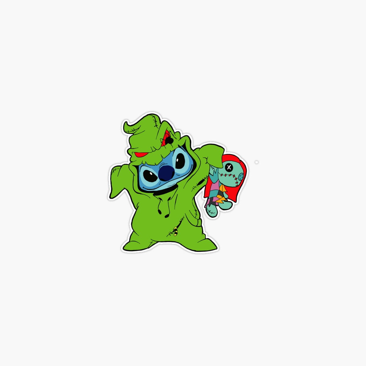 Onim Stitch Oogie Boogie Sticker, Phone Decal Water Bottle Stickers Car ...